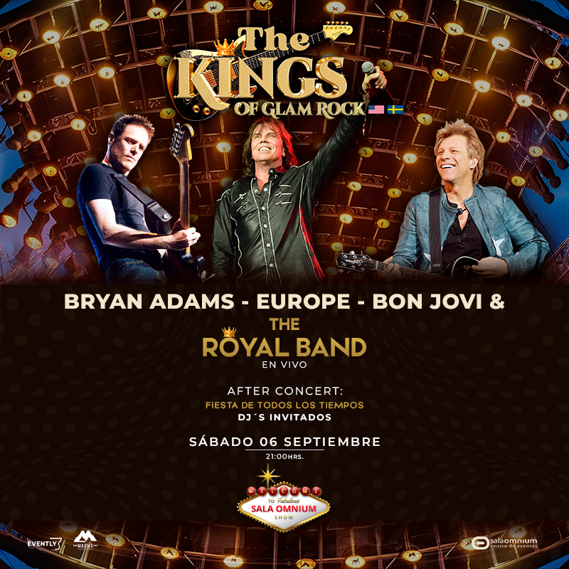THE KINGS of Glam Rock & The Royal Band 🎶 ★ Bon Jovi ★ Europe ★ Bryan Adams