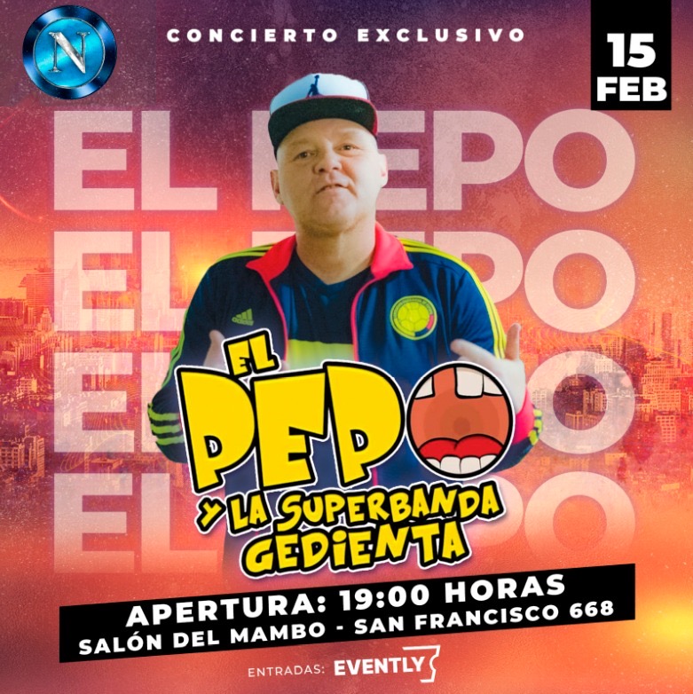 PEPO Y LA SUPERBANDA GEDIENTA EN CONCIERTO EN SANTIAGO / 15 DE FEBRERO