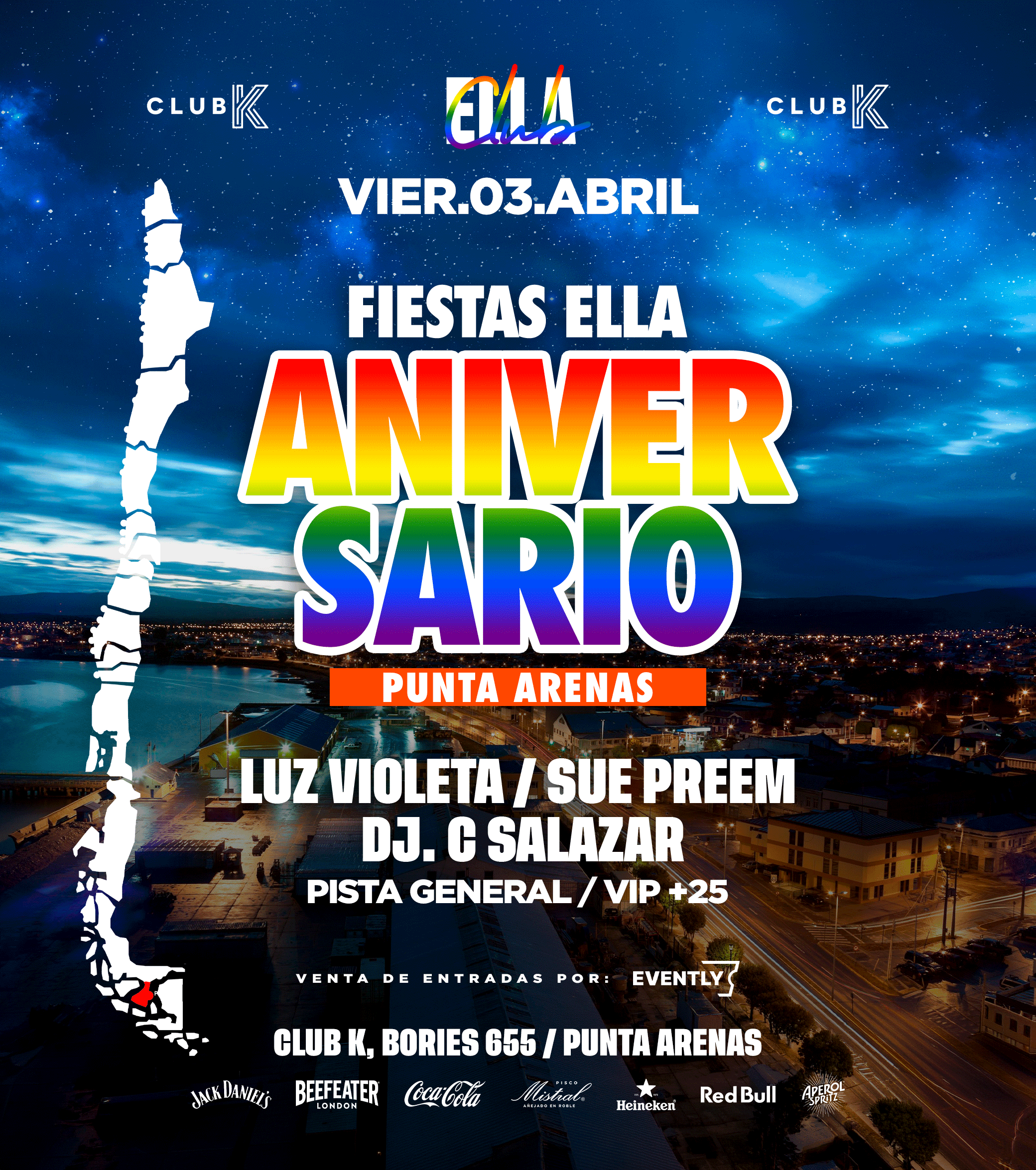 ELLA ANIVERSARIO / PUNTA ARENAS - Clubk | Evently