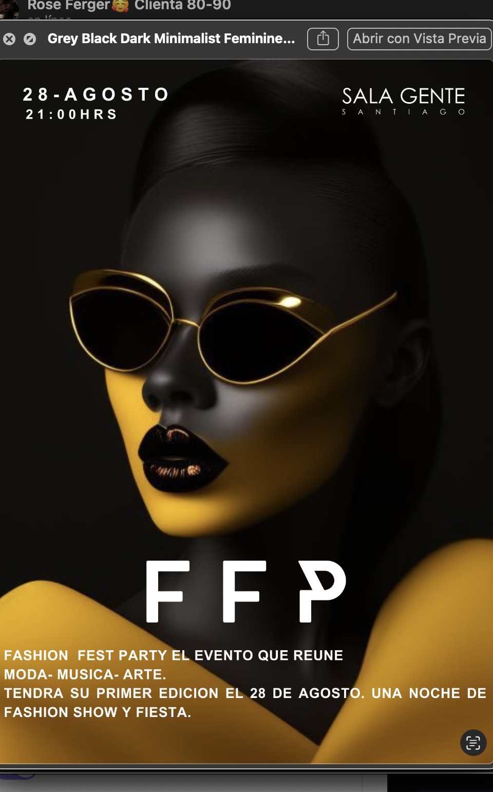 FFP - FASHION FEST PARTY - DESFILE DE MODA - SALA GENTE | Evently