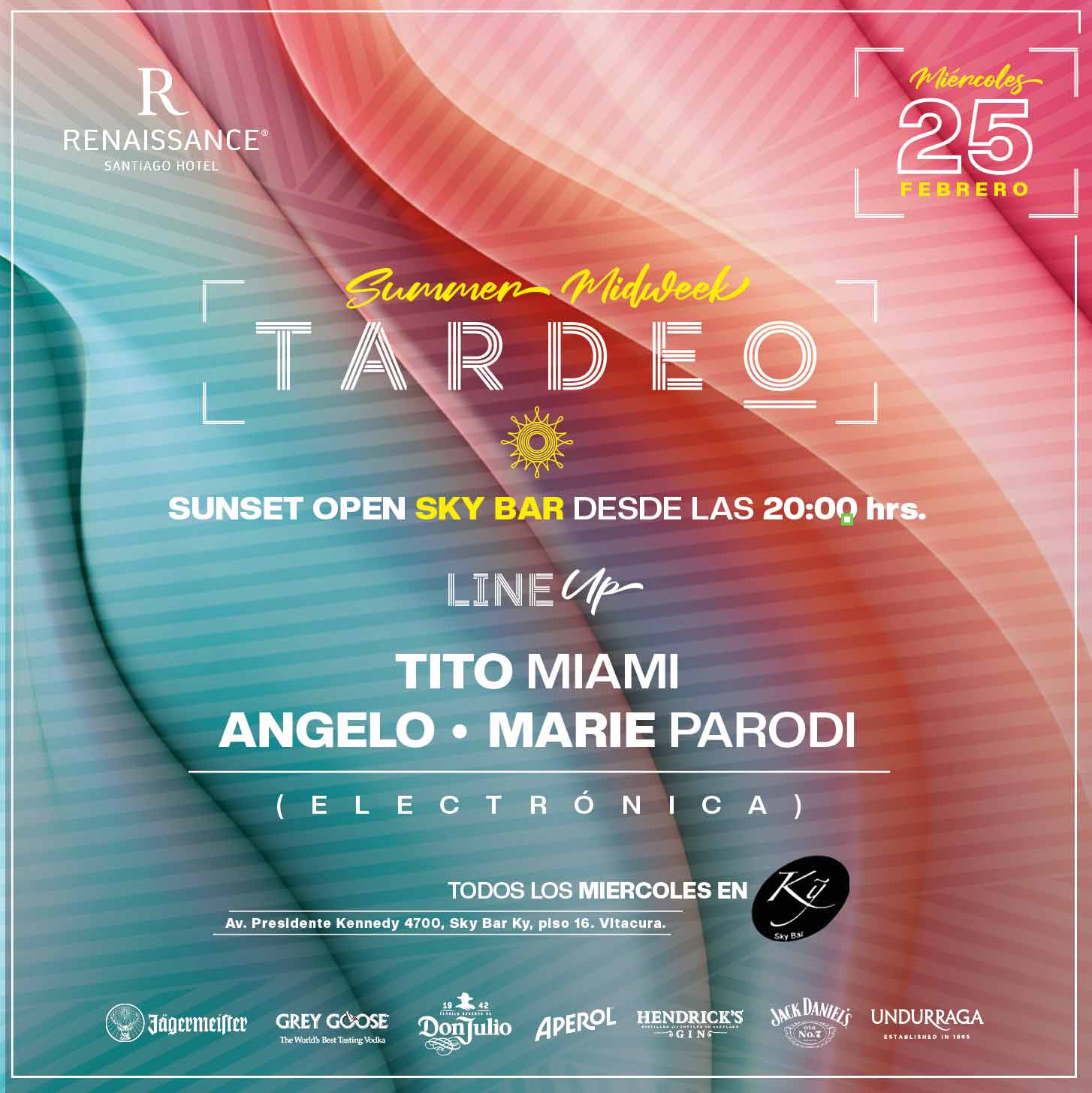Tardeo by Sky Bar Renaissance Santiago Hotel 25 de Febrero ...