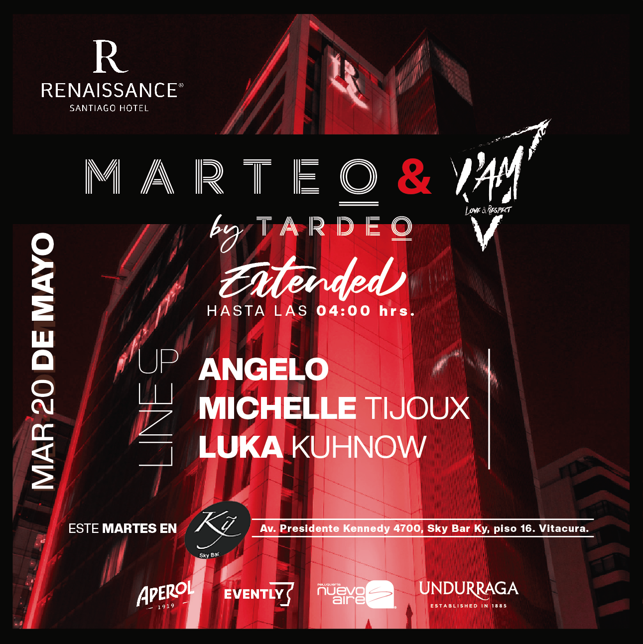 Marteo & i´am by Sky Bar Renaissance Santiago Hotel